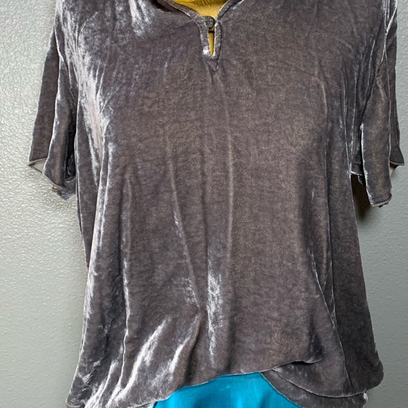 J. Jill | Tops | Lovely J Jill Velvet Lacy Collar Blouse | Poshmark